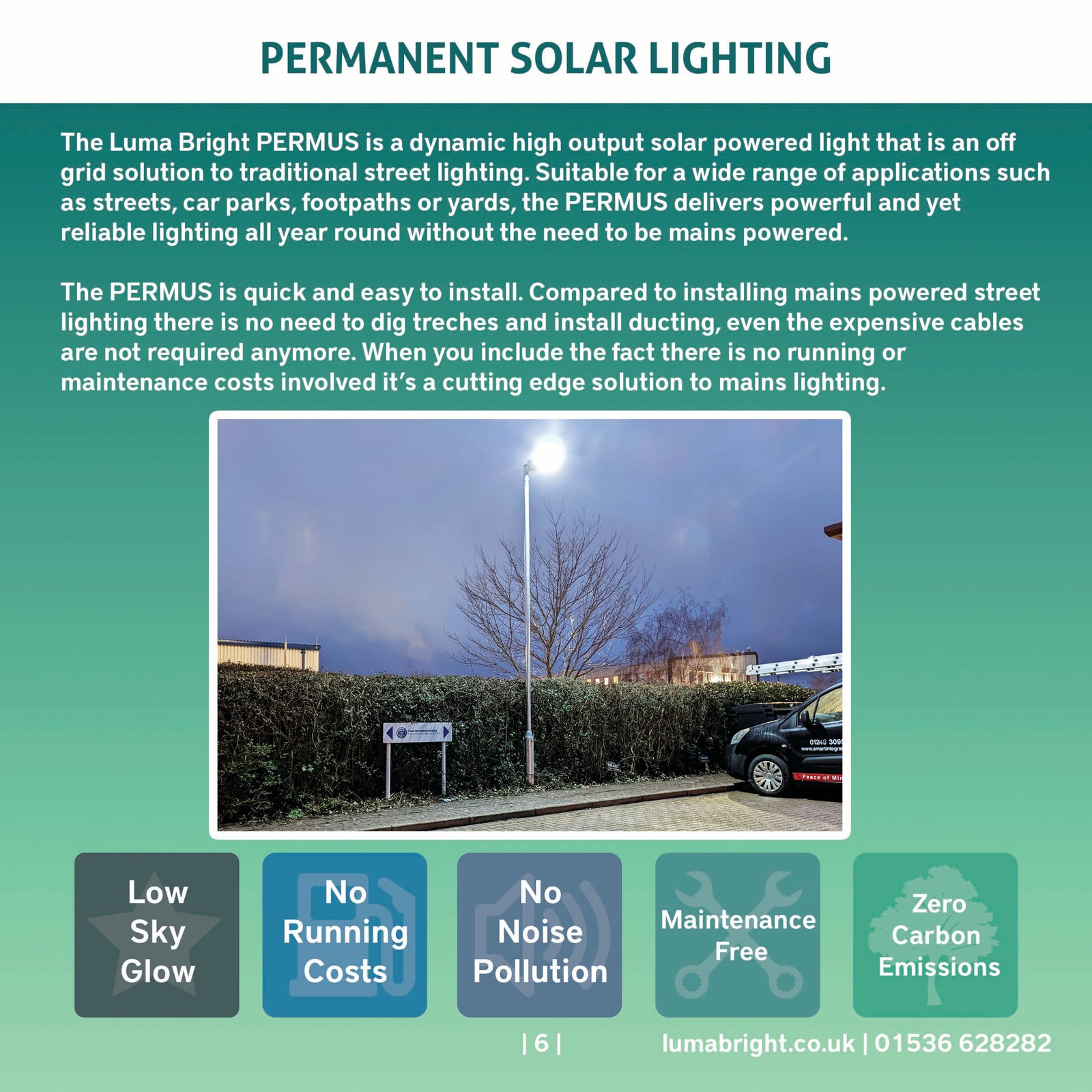 45W Solar LED Street Light & Lighting Column Packages | Wydels ...