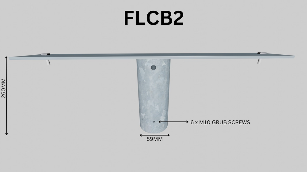 Twin Floodlight Column Bracket - Suitable for 3m to 12m Columns ...