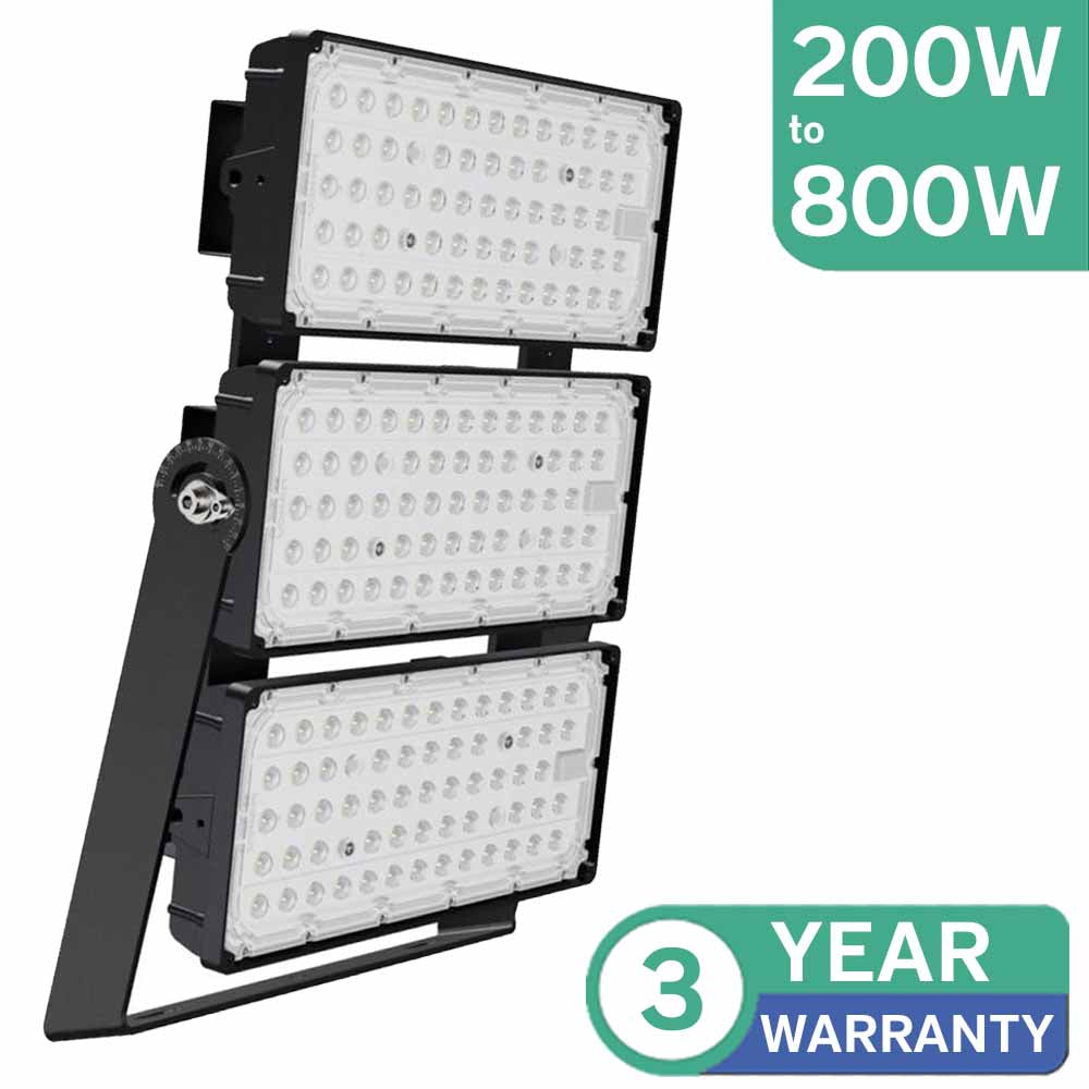 200W to 800W Exterior STADIA LED Floodlight Dimmable IP66 with 3 Year Warranty from Wydels
