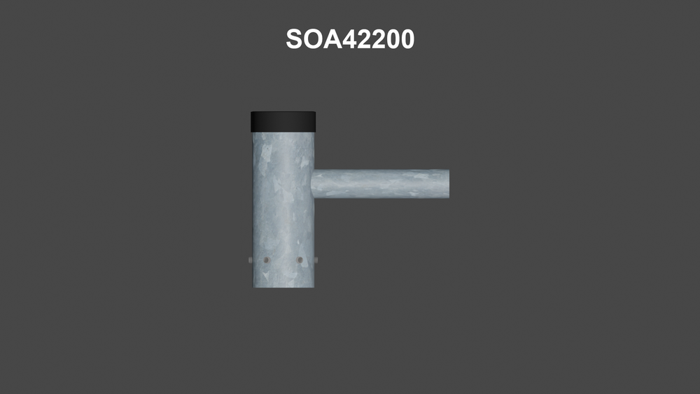 Single Outreach Arm Lantern Bracket - Suitable for 3m to 12m Columns ...