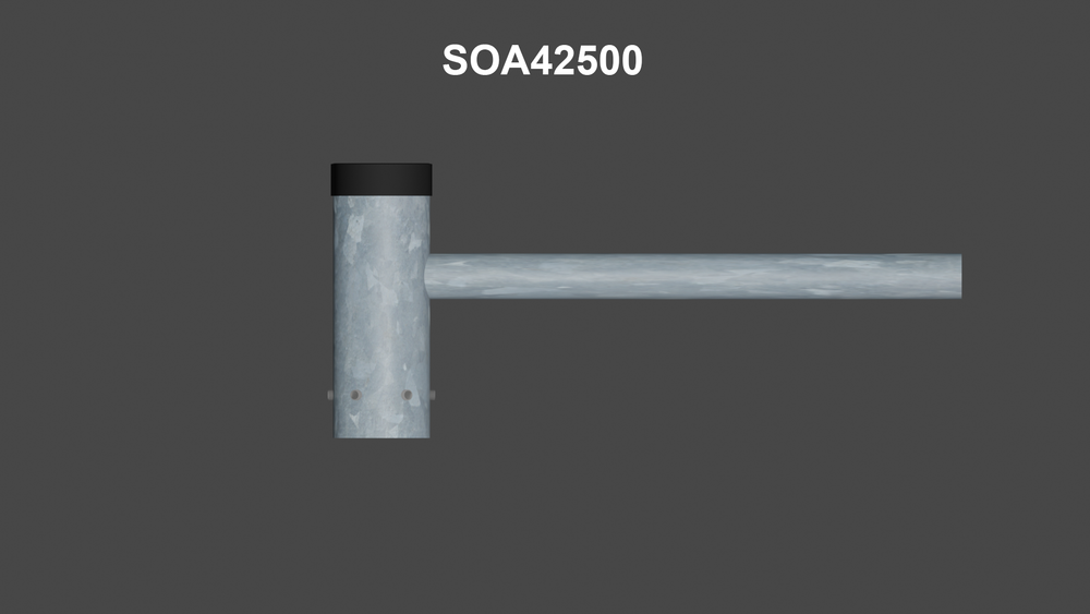Single Outreach Arm Lantern Bracket - Suitable for 3m to 12m Columns ...